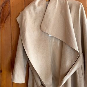 Chicwish | Jackets & Coats | Beautiful Tan Wrap Jacket With Oversized ...